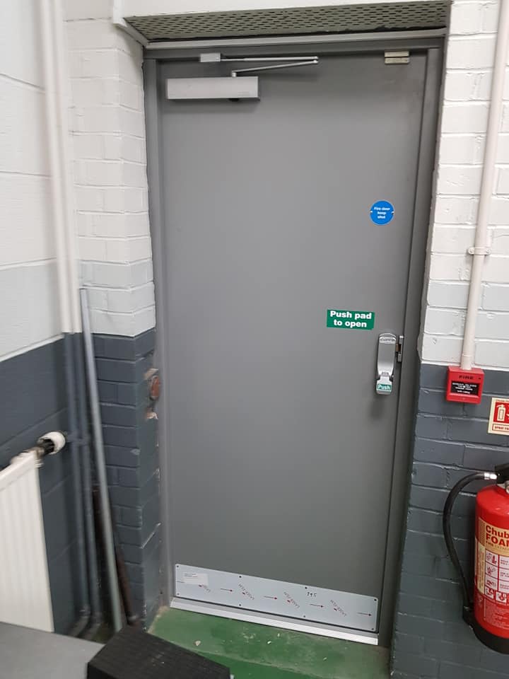 Fire Exits with Panels, Made To Order In UK. Supply & Install
